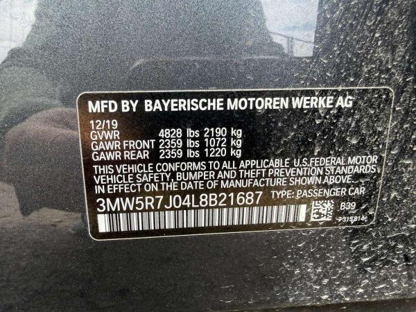 BMW 330 2020 in Kaunas, with an engine capacity of 2.00 L and mileage of 119 thousand km for 17200 €, photo 7 on AUTOMOTO.COM.LV