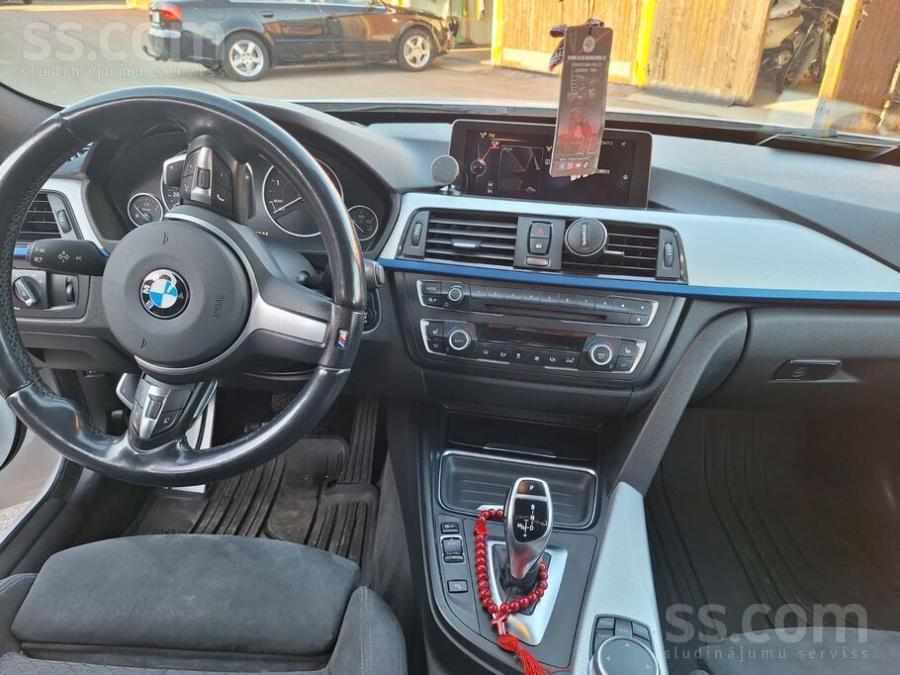 White BMW 330 2015 in Riga, with an engine capacity of 3.00 L and mileage of 268 thousand km for 12700 €, photo 8 on AUTOMOTO.COM.LV