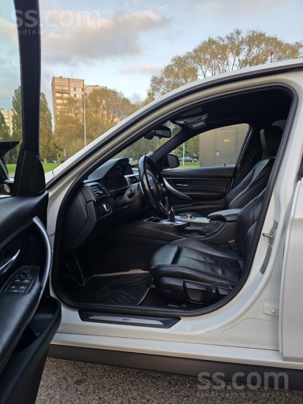 White BMW 330 2013 in Riga, with an engine capacity of 3.00 L and mileage of 243 thousand km for 15200 €, photo 9 on AUTOMOTO.COM.LV