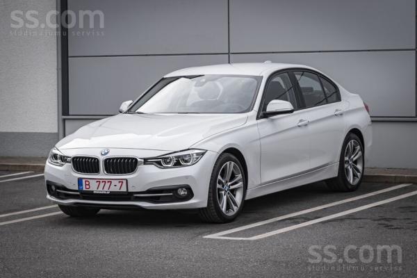 BMW 330 2016 in Riga on AUTOMOTO.COM.LV White BMW 330 2016 in Riga, with an engine capacity of 3.00 L and mileage of 222 thousand km for 14500 €, photo 1 on AUTOMOTO.COM.LV