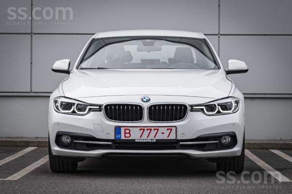 BMW 330 2016 in Riga on AUTOMOTO.COM.LV White BMW 330 2016 in Riga, with an engine capacity of 3.00 L and mileage of 222 thousand km for 14500 €, photo 3 on AUTOMOTO.COM.LV