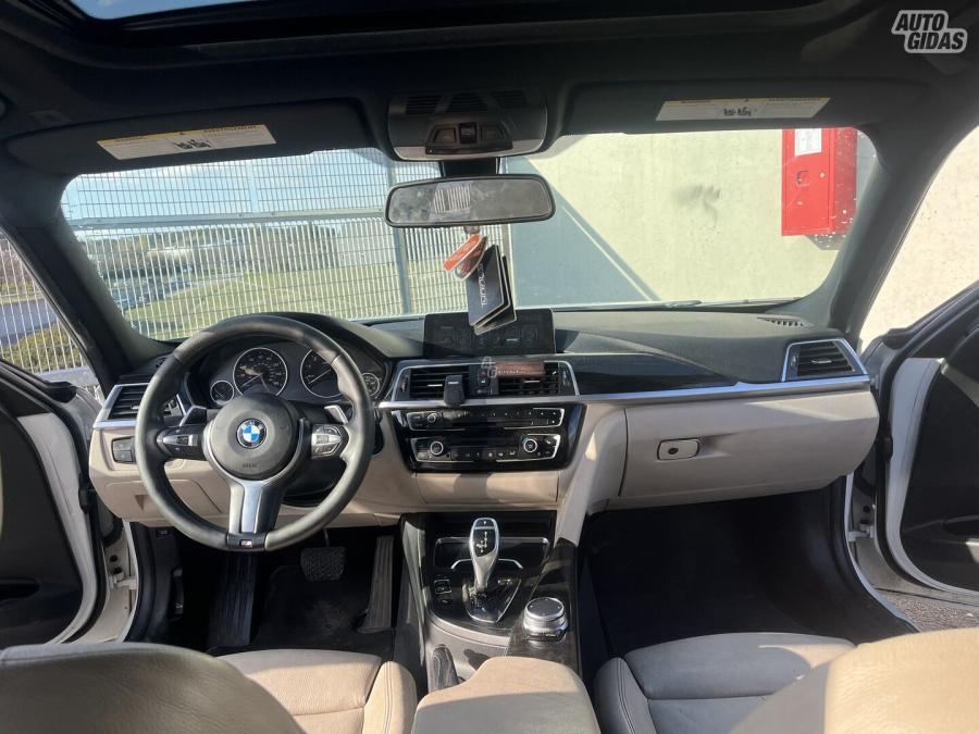 White BMW 330 2017 in Vilnius, with an engine capacity of 2.00 L and mileage of 186 thousand km for 13950 €, photo 16 on AUTOMOTO.COM.LV