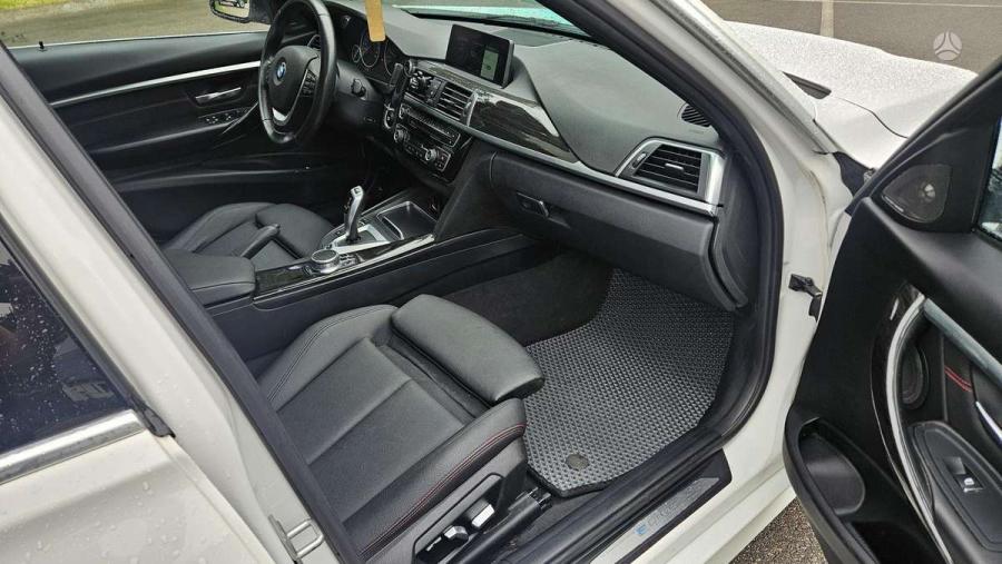 White BMW 330 2017 in Elektrenai, with an engine capacity of 2.00 L and mileage of 107 thousand km for 14500 €, photo 17 on AUTOMOTO.COM.LV