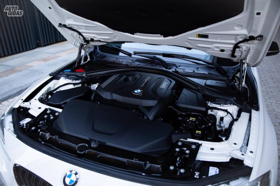 White BMW 330 2017 in Vilnius, with an engine capacity of 2.00 L and mileage of 95 thousand km for 22500 €, photo 12 on AUTOMOTO.COM.LV