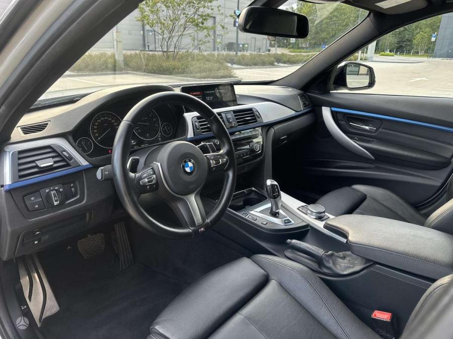White BMW 330 2017 in Vilnius, with an engine capacity of 2.00 L and mileage of 176 thousand km for 14700 €, photo 9 on AUTOMOTO.COM.LV