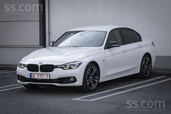 White BMW 330 2018 in Riga, with an engine capacity of 3.00 L and mileage of 237 thousand km for 17990 €, photo 1 on AUTOMOTO.COM.LV