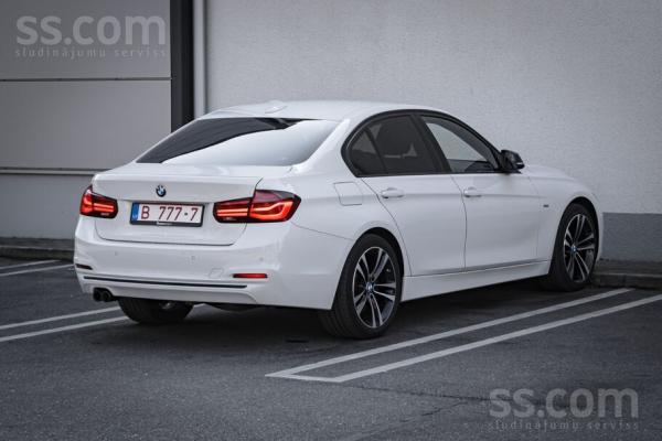 White BMW 330 2018 in Riga, with an engine capacity of 3.00 L and mileage of 237 thousand km for 17990 €, photo 4 on AUTOMOTO.COM.LV