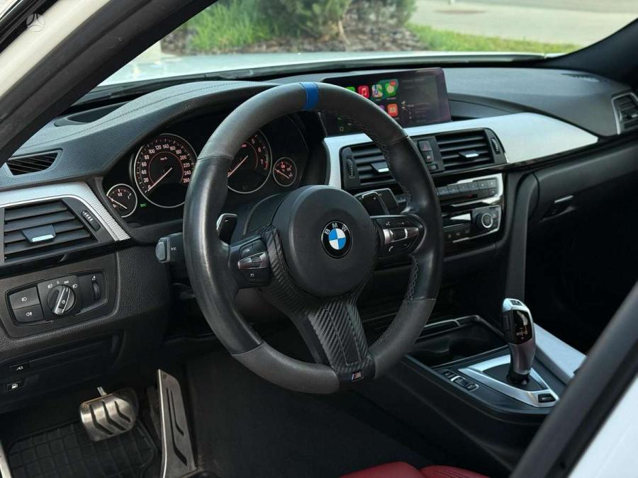 White BMW 330 2018 in Vilnius, with an engine capacity of 2.00 L and mileage of 111 thousand km for 14950 €, photo 17 on AUTOMOTO.COM.LV