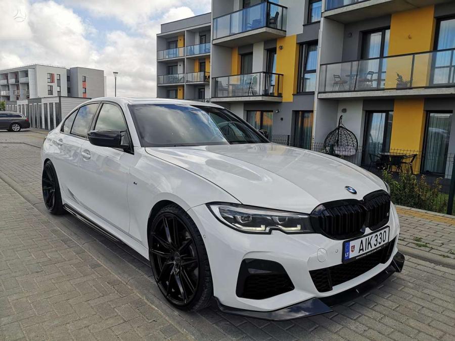 White BMW 330 2020 in Klaipeda, with an engine capacity of 2.00 L and mileage of 180 thousand km for 27999 €, photo 1 on AUTOMOTO.COM.LV