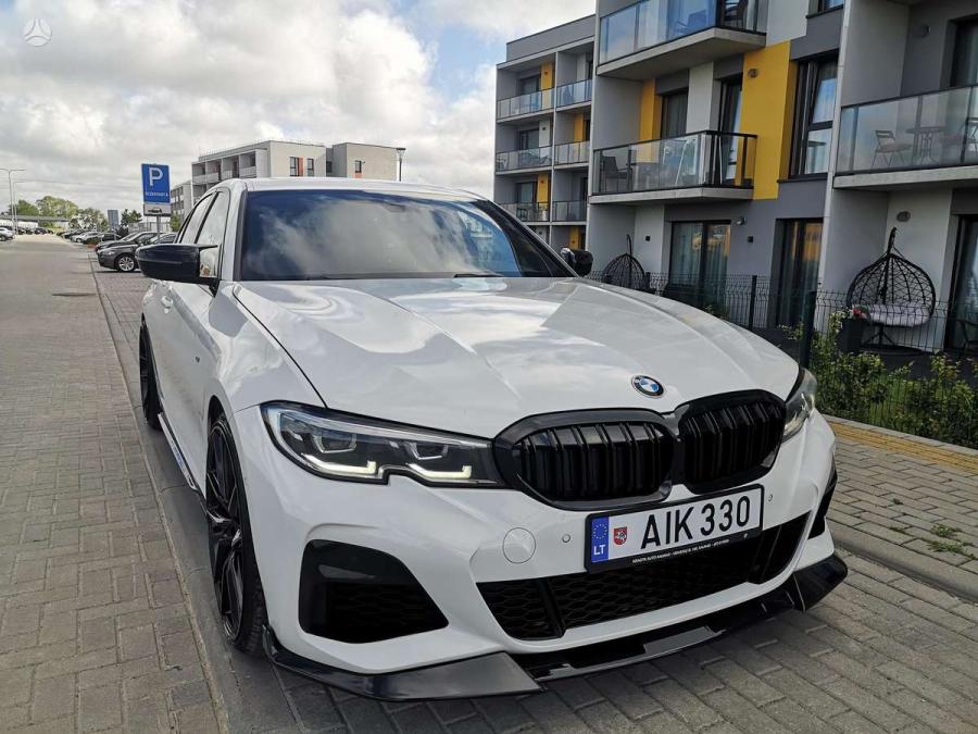 White BMW 330 2020 in Klaipeda, with an engine capacity of 2.00 L and mileage of 180 thousand km for 27999 €, photo 3 on AUTOMOTO.COM.LV