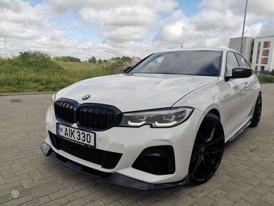 White BMW 330 2020 in Klaipeda, with an engine capacity of 2.00 L and mileage of 180 thousand km for 27999 €, photo 6 on AUTOMOTO.COM.LV