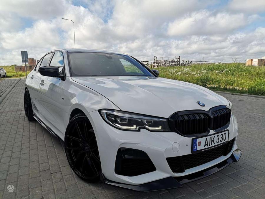 White BMW 330 2020 in Klaipeda, with an engine capacity of 2.00 L and mileage of 180 thousand km for 27999 €, photo 9 on AUTOMOTO.COM.LV