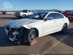 White BMW 330 2022 in Vilnius, with an engine capacity of 2.00 L and mileage of 60 thousand km for 13800 €, photo 4 on AUTOMOTO.COM.LV