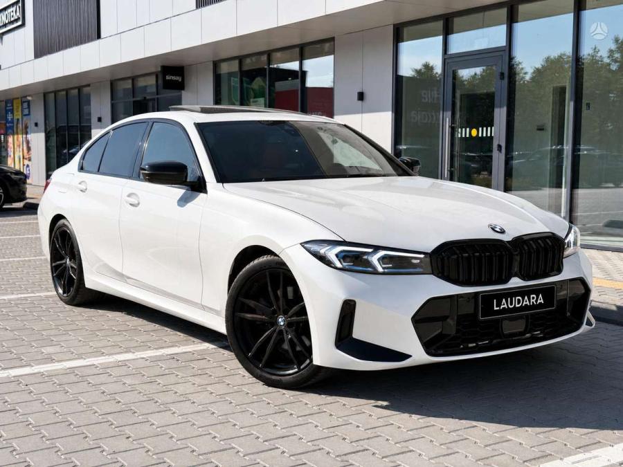 White BMW 330 2022 in Vilnius, with an engine capacity of 2.00 L and mileage of 72 thousand km for 28400 €, photo 10 on AUTOMOTO.COM.LV