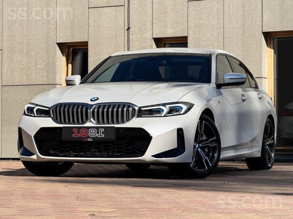White BMW 330 2023 in Riga, with an engine capacity of 3.00 L and mileage of 172 thousand km for 29800 €, photo 1 on AUTOMOTO.COM.LV