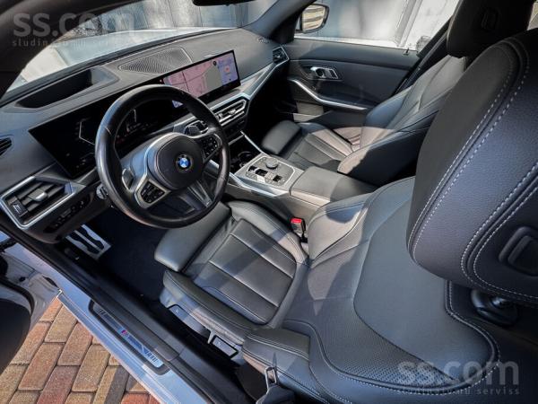 White BMW 330 2023 in Riga, with an engine capacity of 3.00 L and mileage of 172 thousand km for 29800 €, photo 9 on AUTOMOTO.COM.LV