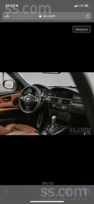 White BMW 330 2009 in Ventspils, with an engine capacity of 3.00 L and mileage of 370 thousand km for 8400 €, photo 3 on AUTOMOTO.COM.LV