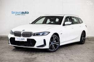 White BMW 330 2023 in Vilnius, with an engine capacity of 2.00 L and mileage of 116 thousand km for 33991 €, photo  on AUTOMOTO.COM.LV
