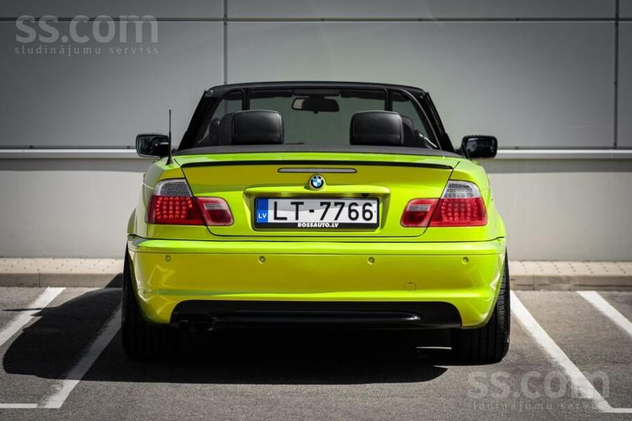 Yellow BMW 330 2002 in Riga, with an engine capacity of 3.00 L and mileage of 247 thousand km for 6950 €, photo 6 on AUTOMOTO.COM.LV