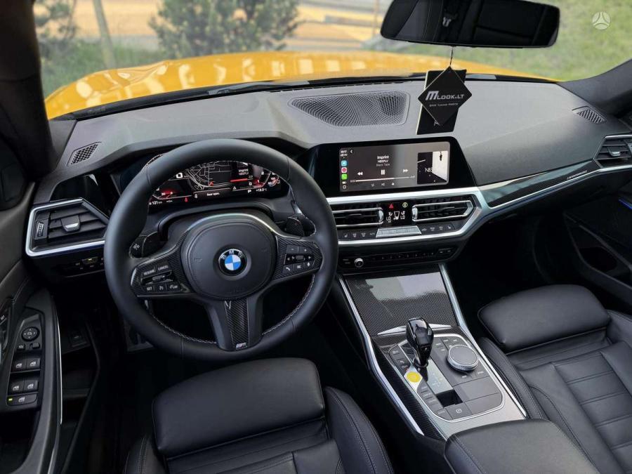 Dzeltens BMW 330 2019 Viļņa, ar dzinēja tilpumu 2.00 L un nobraukumu 55 tūkst. km par 28500 €, foto 24 vietnē AUTOMOTO.COM.LV