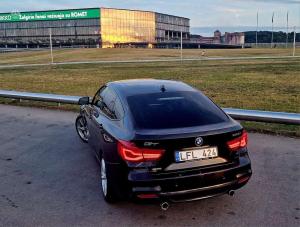 Black BMW 335 Gran Turismo 2015 in Kaunas, with an engine capacity of 2.98 L and mileage of 121 thousand km for 13500 €, photo 5 on AUTOMOTO.COM.LV