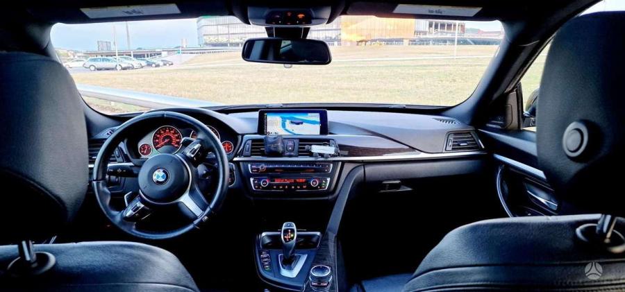 Black BMW 335 Gran Turismo 2015 in Kaunas, with an engine capacity of 2.98 L and mileage of 121 thousand km for 13500 €, photo 7 on AUTOMOTO.COM.LV