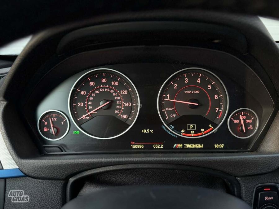 Grey BMW 335 2015 in Klaipeda, with an engine capacity of 3.00 L and mileage of 151 thousand km for 13900 €, photo 14 on AUTOMOTO.COM.LV