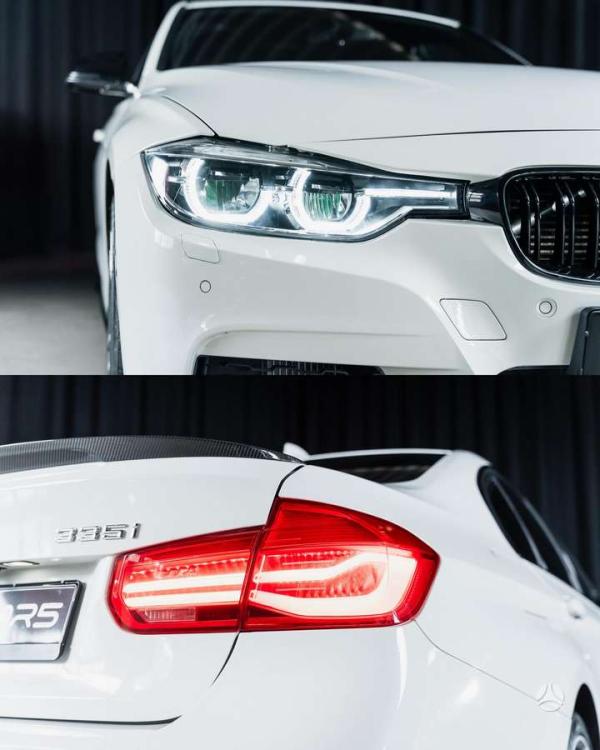 White BMW 335 2014 in Vilnius, with an engine capacity of 2.99 L and mileage of 136 thousand km for 18999 €, photo 8 on AUTOMOTO.COM.LV
