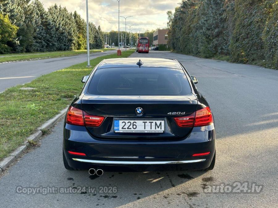 Zils BMW 4 Series 2015 Tallina, ar dzinēja tilpumu 2.00 L un nobraukumu 333 tūkst. km par 12900 €, foto 11 vietnē AUTOMOTO.COM.LV