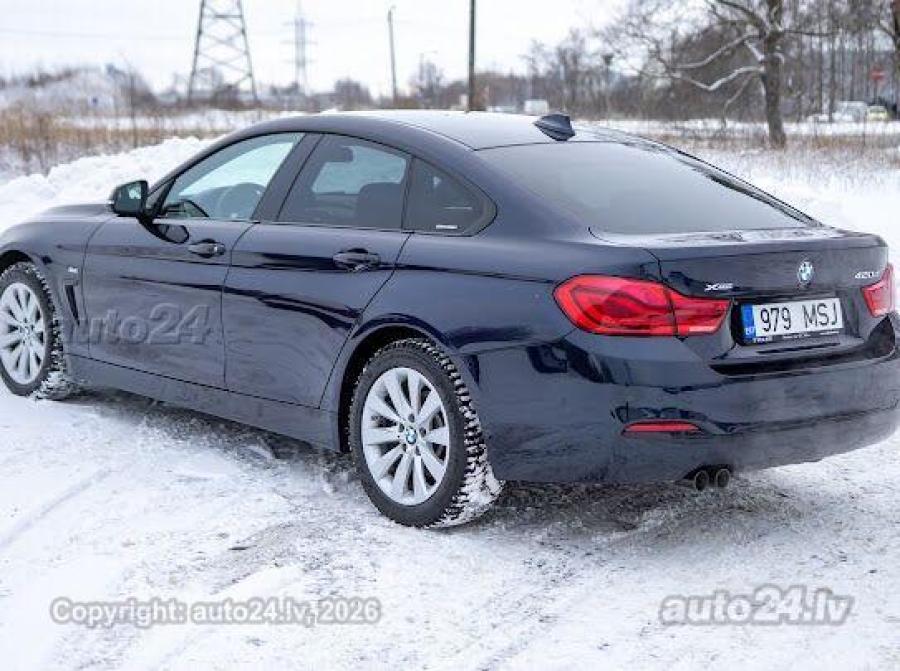 Zils BMW 4 Series 2018 Tallina, ar dzinēja tilpumu 2.00 L un nobraukumu 77 tūkst. km par 25000 €, foto 4 vietnē AUTOMOTO.COM.LV