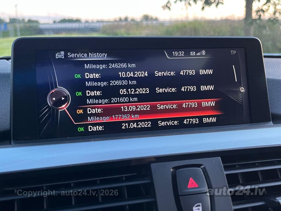 Grey BMW 4 Series 2015 in Tartu, with an engine capacity of 3.00 L and mileage of 251 thousand km for 14200 €, photo 19 on AUTOMOTO.COM.LV