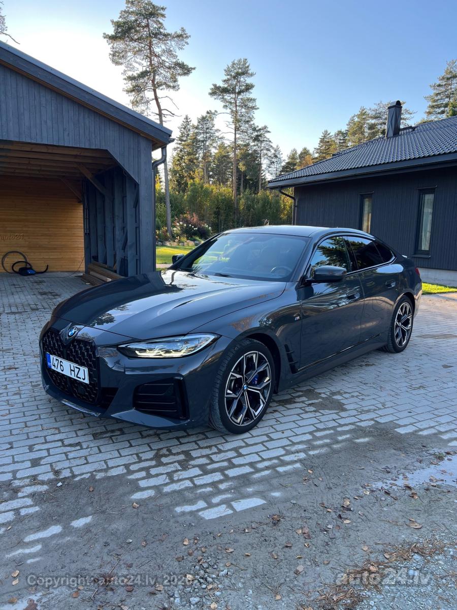 Pelēks BMW 4 Series 2024 Tallina, ar dzinēja tilpumu 2.00 L un nobraukumu 45 tūkst. km par 43500 €, foto 1 vietnē AUTOMOTO.COM.LV