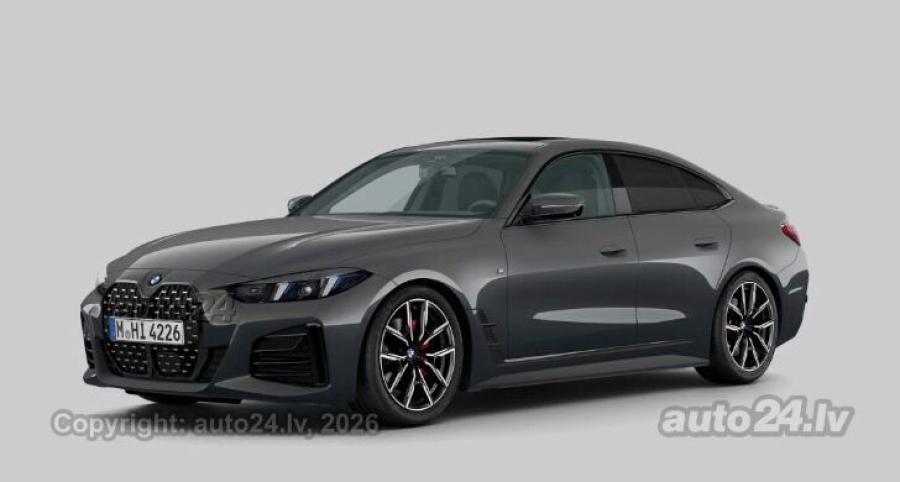 Pelēks BMW 4 Series 2025 Tallina, ar dzinēja tilpumu 2.00 L un nobraukumu 55 tūkst. km par 48900 €, foto 1 vietnē AUTOMOTO.COM.LV