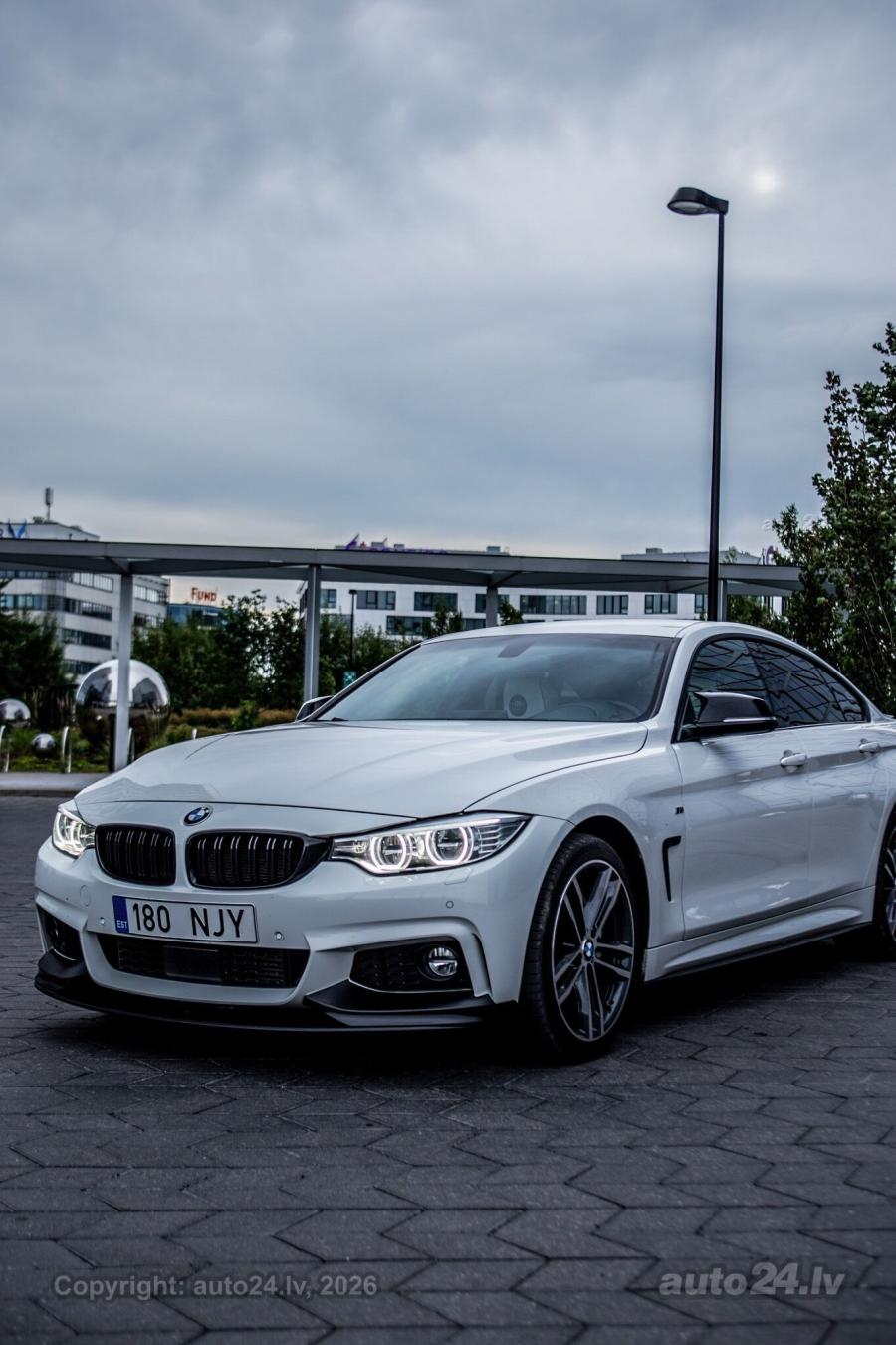White BMW 4 Series 2015 in Tallinn, with an engine capacity of 3.00 L and mileage of 189 thousand km for 18870 €, photo 3 on AUTOMOTO.COM.LV