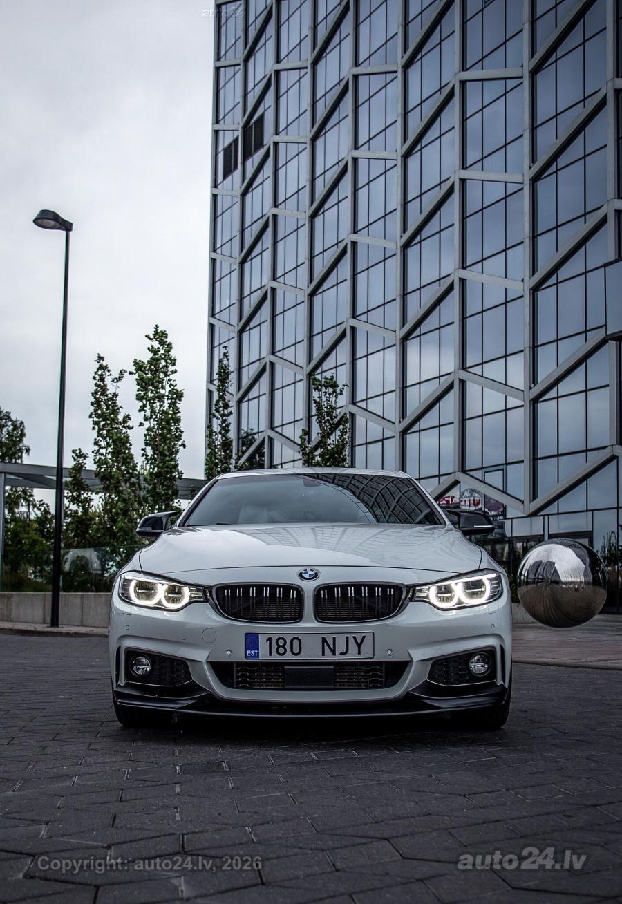 White BMW 4 Series 2015 in Tallinn, with an engine capacity of 3.00 L and mileage of 189 thousand km for 18870 €, photo 7 on AUTOMOTO.COM.LV