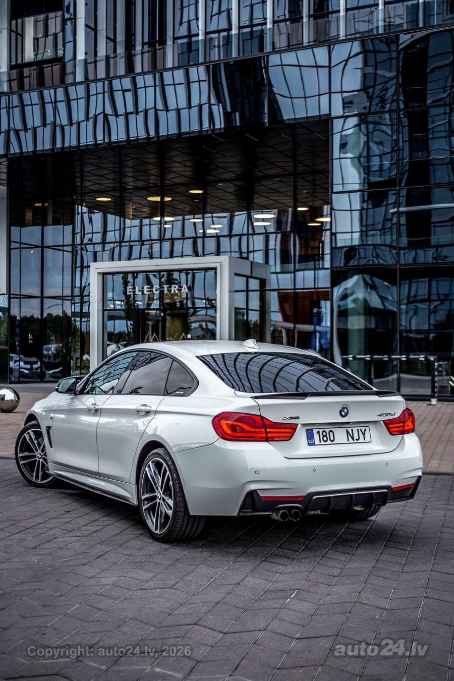 White BMW 4 Series 2015 in Tallinn, with an engine capacity of 3.00 L and mileage of 189 thousand km for 18870 €, photo 8 on AUTOMOTO.COM.LV