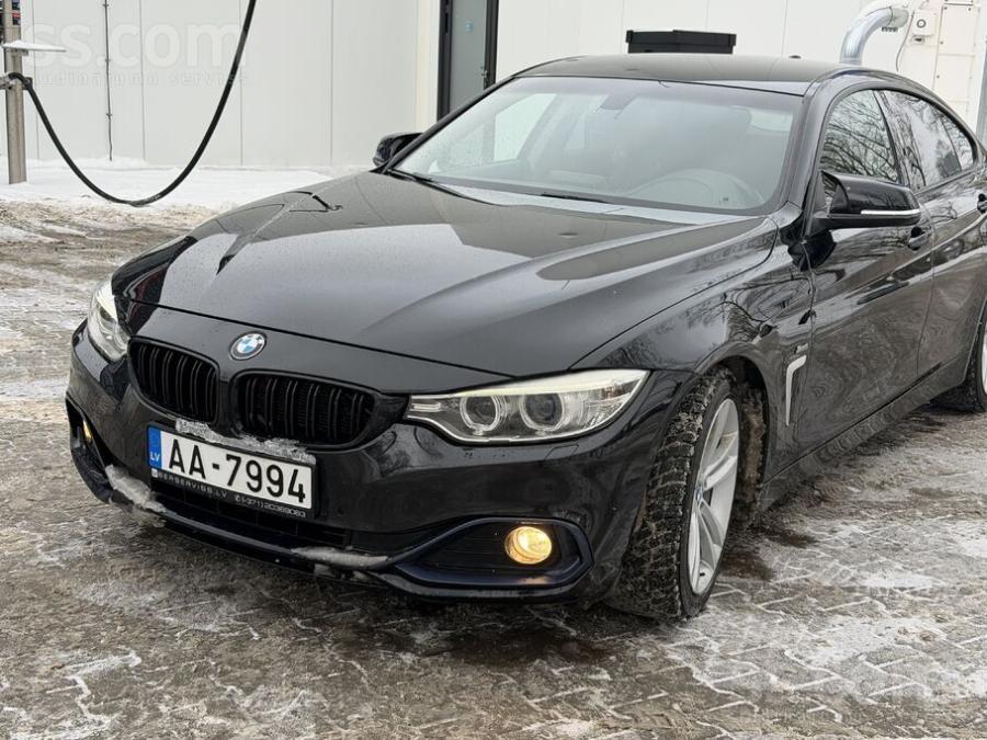 Black BMW 418 2015 in Riga, with an engine capacity of 2.00 L and mileage of 268 thousand km for 15499 €, photo 1 on AUTOMOTO.COM.LV