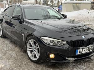 Black BMW 418 2015 in Riga, with an engine capacity of 2.00 L and mileage of 268 thousand km for 15499 €, photo 3 on AUTOMOTO.COM.LV