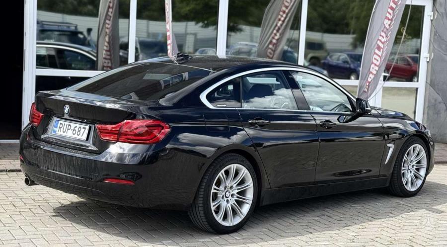 Черный БМВ 418 Gran Coupe 2017 в Радвилишкис, объемом двигателя 2.00 л и пробегом 256 тыс. км за 11850 €, фото 10 на AUTOMOTO.COM.LV