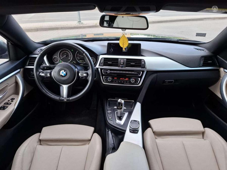 Blue BMW 418 Gran Coupe 2015 in Utena, with an engine capacity of 2.00 L and mileage of 244 thousand km for 10950 €, photo 3 on AUTOMOTO.COM.LV
