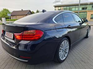 Blue BMW 418 Gran Coupe 2015 in Utena, with an engine capacity of 2.00 L and mileage of 244 thousand km for 10950 €, photo 11 on AUTOMOTO.COM.LV