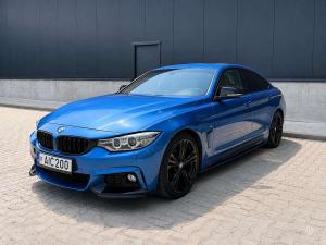 Blue BMW 418 Gran Coupe 2016 in Vilnius, with an engine capacity of 2.00 L and mileage of 344 thousand km for 11800 €, photo  on AUTOMOTO.COM.LV