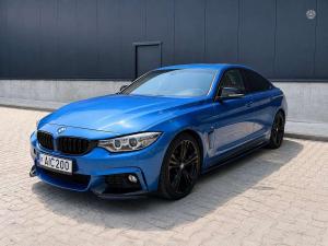 Zils BMW 418 Gran Coupe 2016 Viļņa, ar dzinēja tilpumu 2.00 L un nobraukumu 344 tūkst. km par 11800 €, foto  vietnē AUTOMOTO.COM.LV