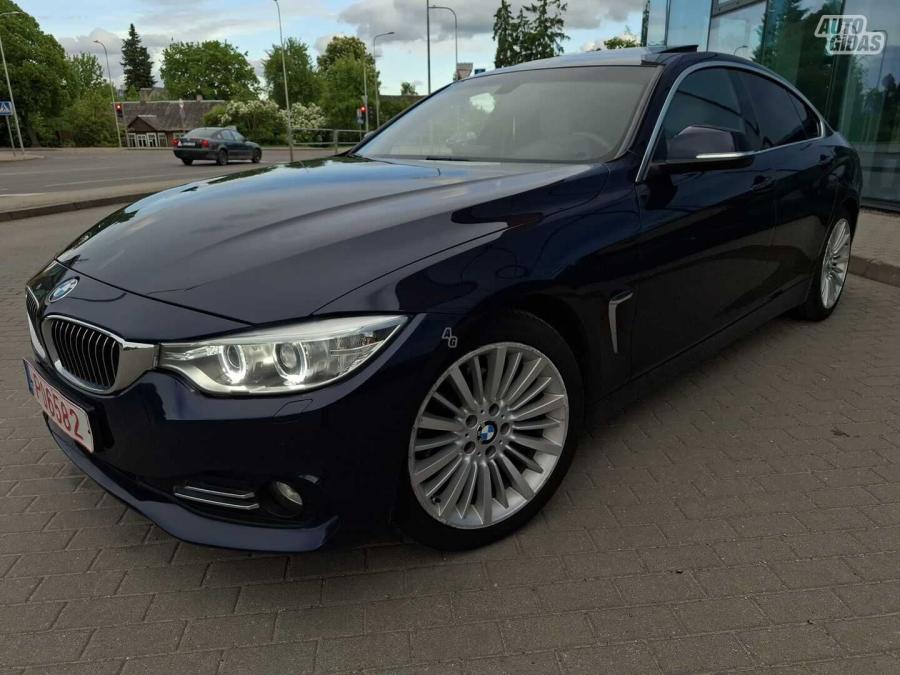 Zils BMW 418 Gran Coupe 2015 Utena, ar dzinēja tilpumu 2.00 L un nobraukumu 244 tūkst. km par 11150 €, foto 3 vietnē AUTOMOTO.COM.LV