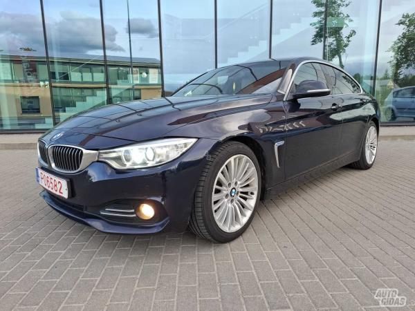 Blue BMW 418 Gran Coupe 2015 in Utena, with an engine capacity of 2.00 L and mileage of 244 thousand km for 11150 €, photo 7 on AUTOMOTO.COM.LV