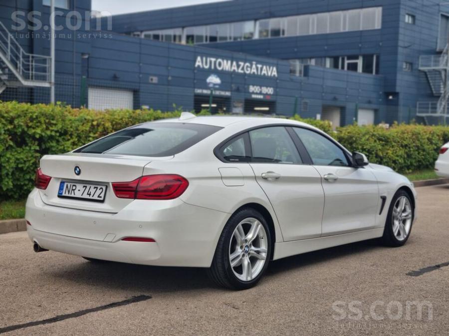 White BMW 418 2017 in Riga, with an engine capacity of 2.00 L and mileage of 250 thousand km for 13800 €, photo 3 on AUTOMOTO.COM.LV