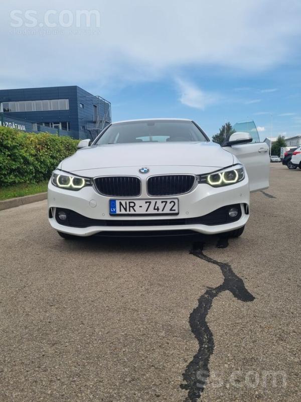 White BMW 418 2017 in Riga, with an engine capacity of 2.00 L and mileage of 250 thousand km for 13800 €, photo 4 on AUTOMOTO.COM.LV
