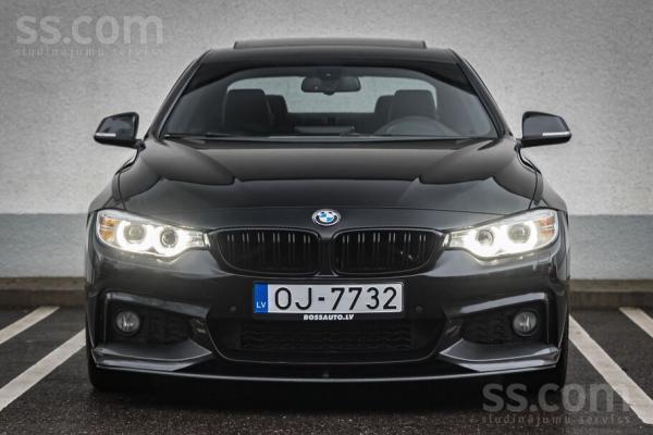 Black BMW 420 2013 in Riga, with an engine capacity of 2.00 L and mileage of 0 thousand km for 14750 €, photo 2 on AUTOMOTO.COM.LV