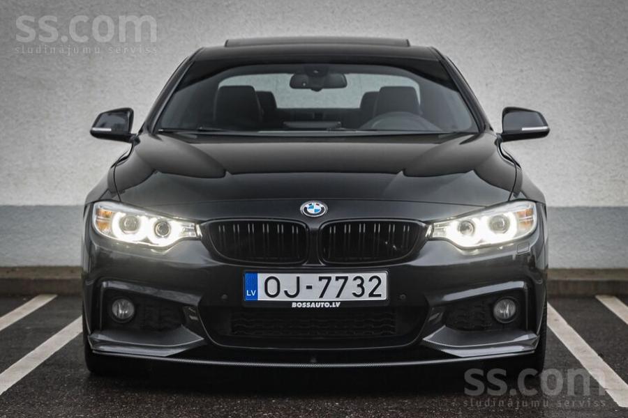 Black BMW 420 2013 in Riga, with an engine capacity of 2.00 L and mileage of 0 thousand km for 14750 €, photo 2 on AUTOMOTO.COM.LV