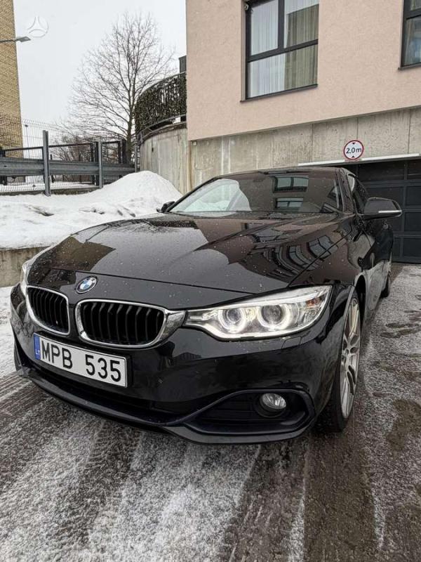 Black BMW 420 2014 in Kaunas, with an engine capacity of 2.00 L and mileage of 224 thousand km for 9900 €, photo 1 on AUTOMOTO.COM.LV